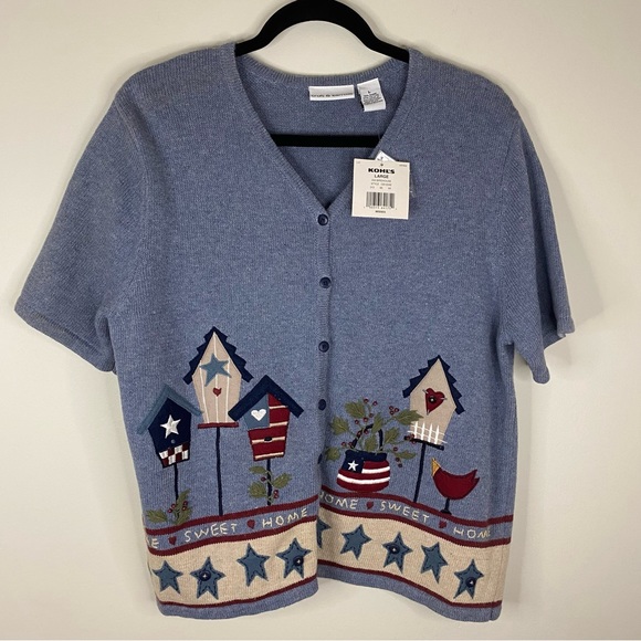 croft & barrow | Sweaters | Croft Barrow Birdhouses Home Sweet Home ...